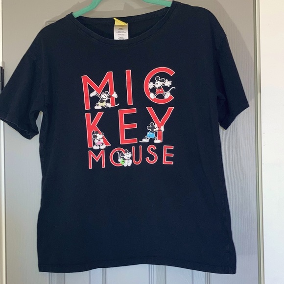 Disney | Tops | Disney Mickey Mouse Black Tshirt Adult Sm | Poshmark